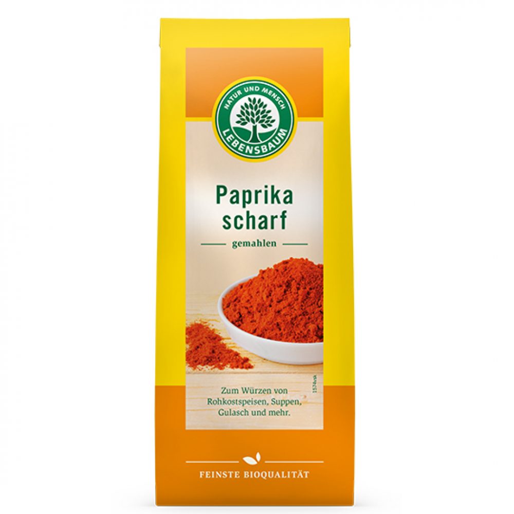 PAPRIKA DOCE BIO (COLORAU DOCE) 50G LEBENSBAUM - BIOCABAZ - CABAZES ...