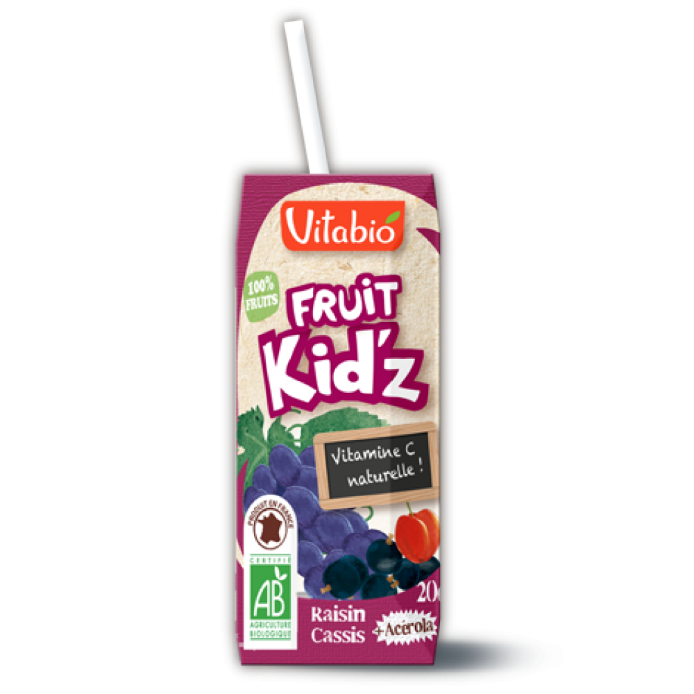 SUMO UVA PRETA GROSELHA ACEROLA BIO 20CL VITABIO KID'Z - BIOCABAZ ...