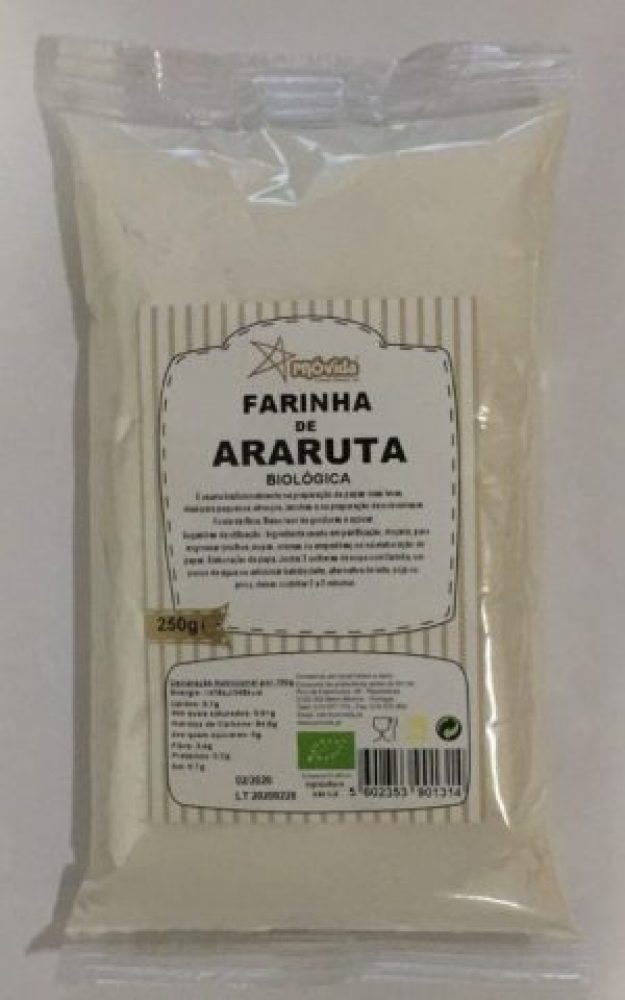 FARINHA DE ARARUTA BIO 250GRS PROVIDA - BIOCABAZ - CABAZES BIOLÓGICOS
